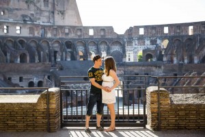 Proposal Photography at the Roman Colosseum Rome Italy