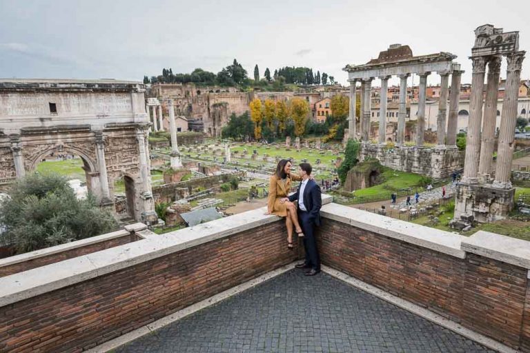 Rome Engagement Session Proposal Photography