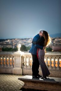 Romantic Surprise Proposal Photography | Janiculum Hill Rome Italy