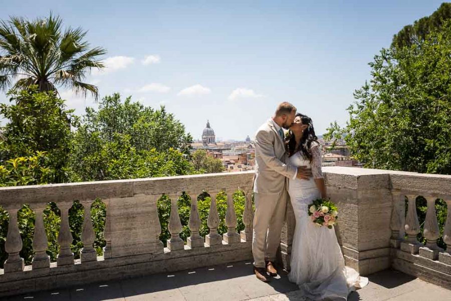Symbolic Ceremony and Wedding Pictures in Rome Italy