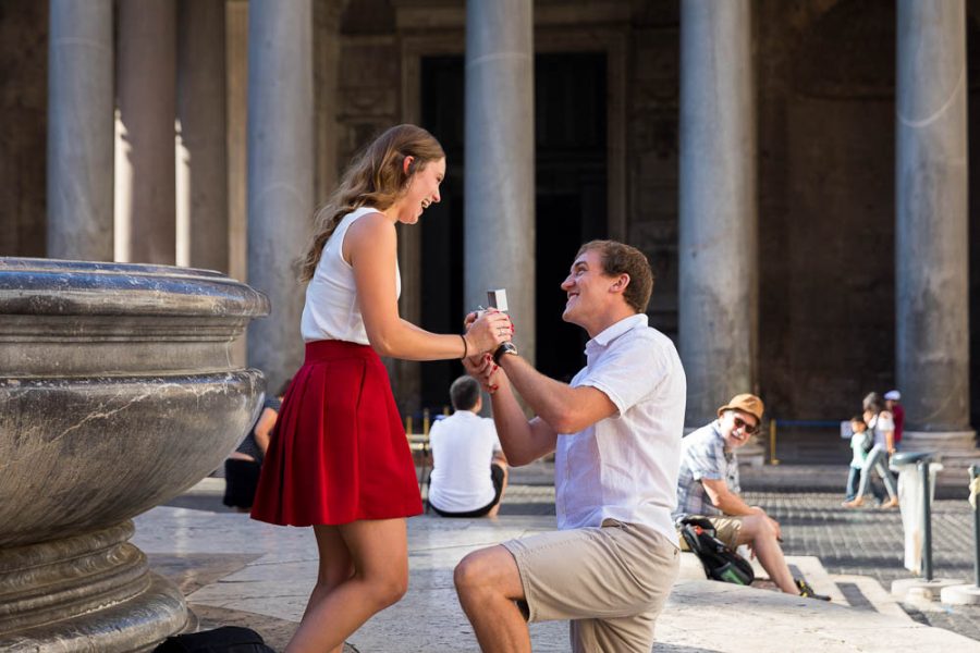 Roman Pantheon Proposal Photography Service in Rome Italy