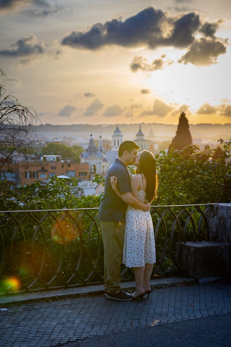 Rome Sunset Proposal | Engagement Photography in Rome