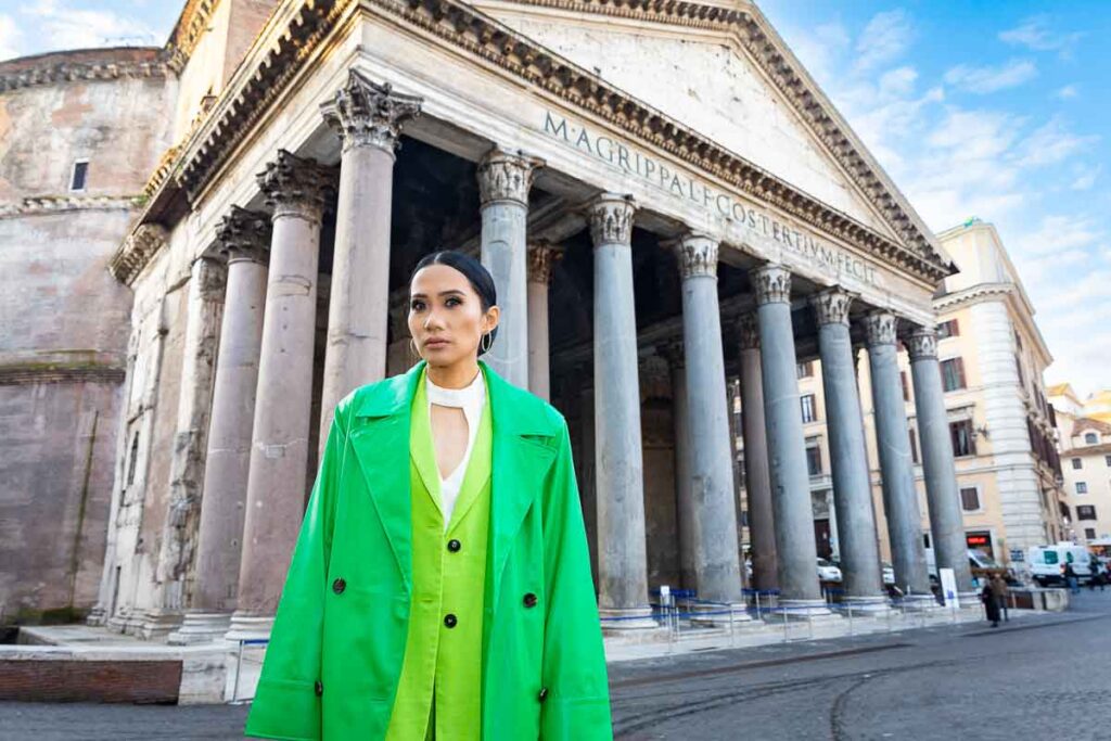 Fashion travel photography in Rome Italy