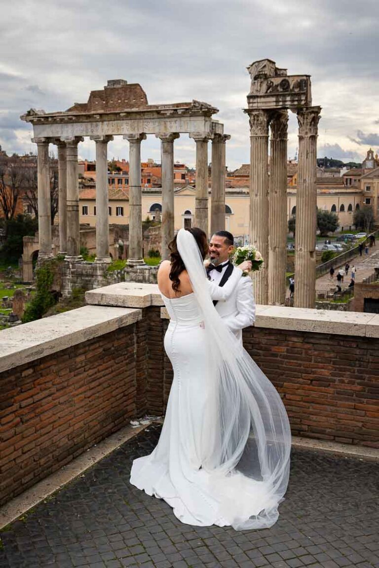 Renewing Wedding Vows in Rome Anniversary Photography